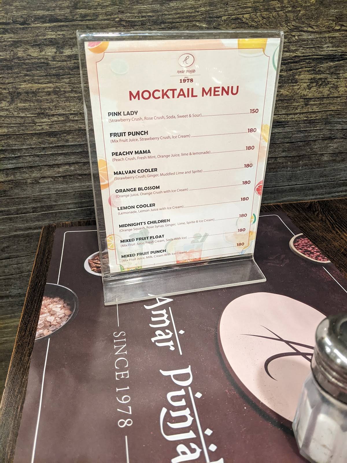 Menu at Amar Punjab Family Restaurant, Thane, Highway RTO Service Road