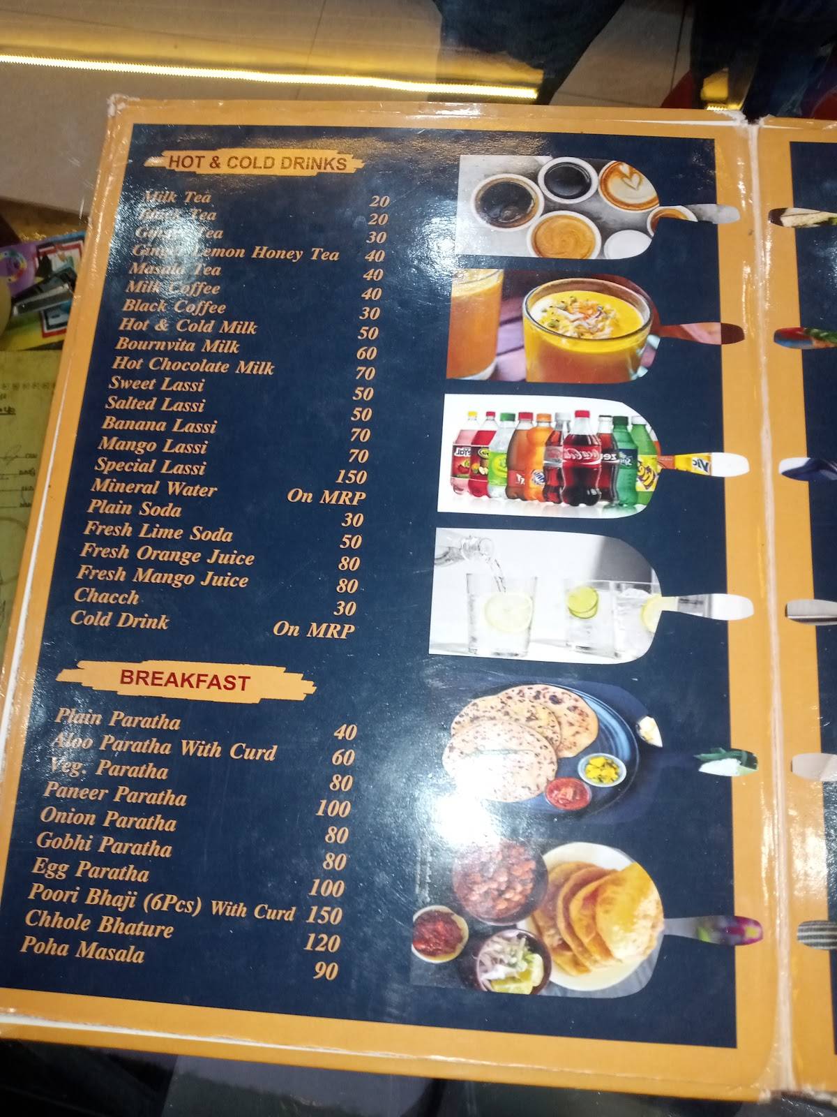 Menu at Amazing Restaurant, Agra