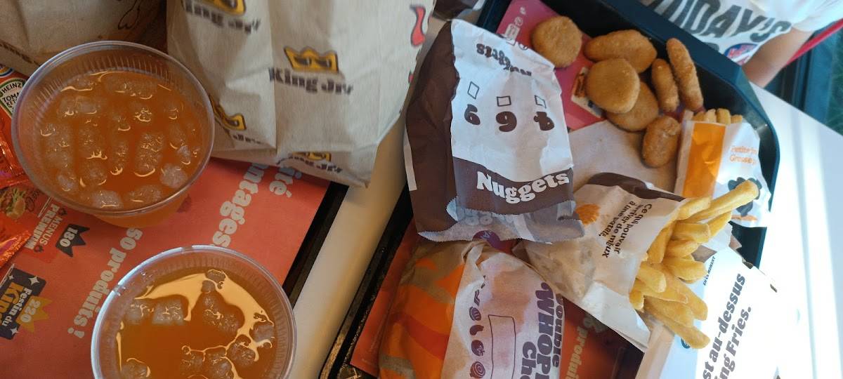 Menu au Burger King restaurant, Ambérieu-en-Bugey, 258 Rue Alexandre Bérard