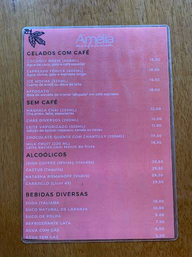 Menu em Amélia Cafeteria, Belo Horizonte