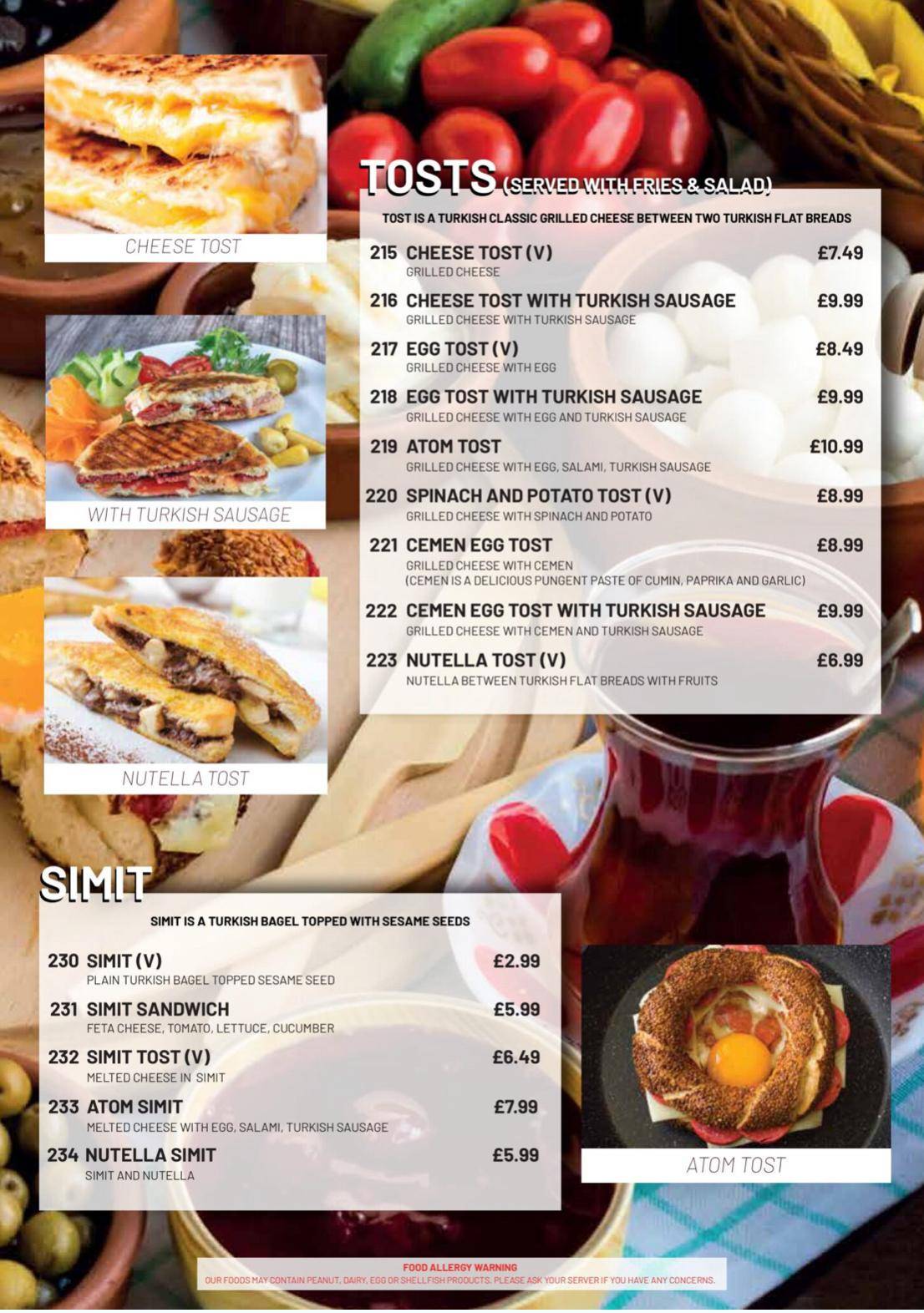 Menu at Anar Turkish BBQ Restaurant, Liverpool