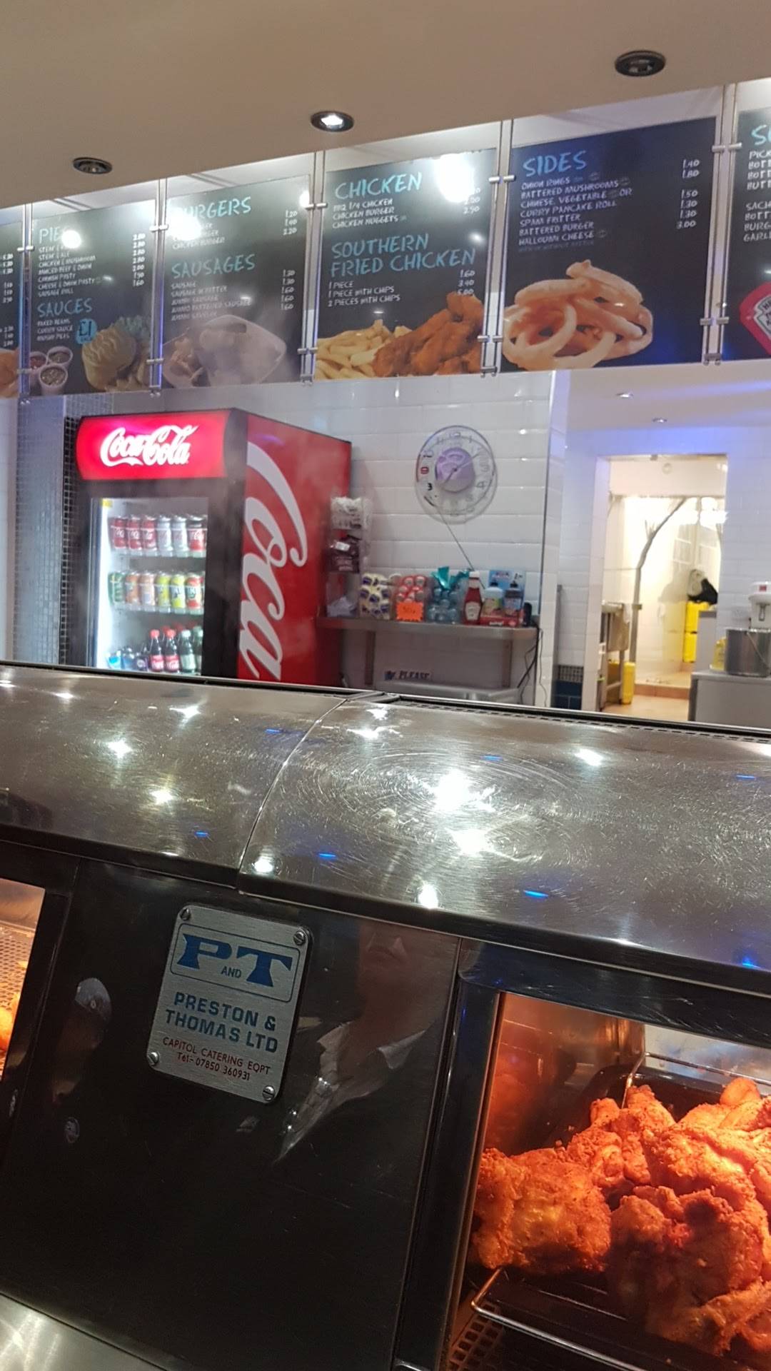 Menu at Andrew's Fish Bar, Snodland