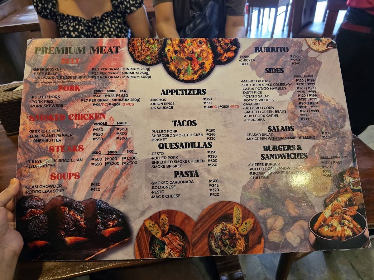 Menu at RK SMOKEY BAR & RESTO, Angeles