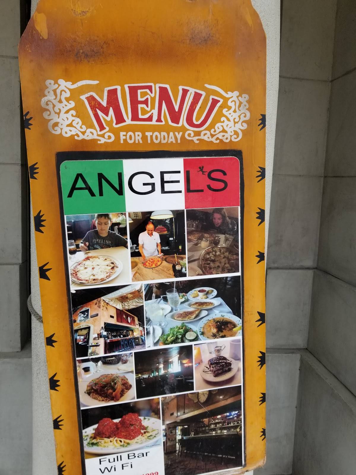 Menu at Angels Italian Restaurant, Hot Springs