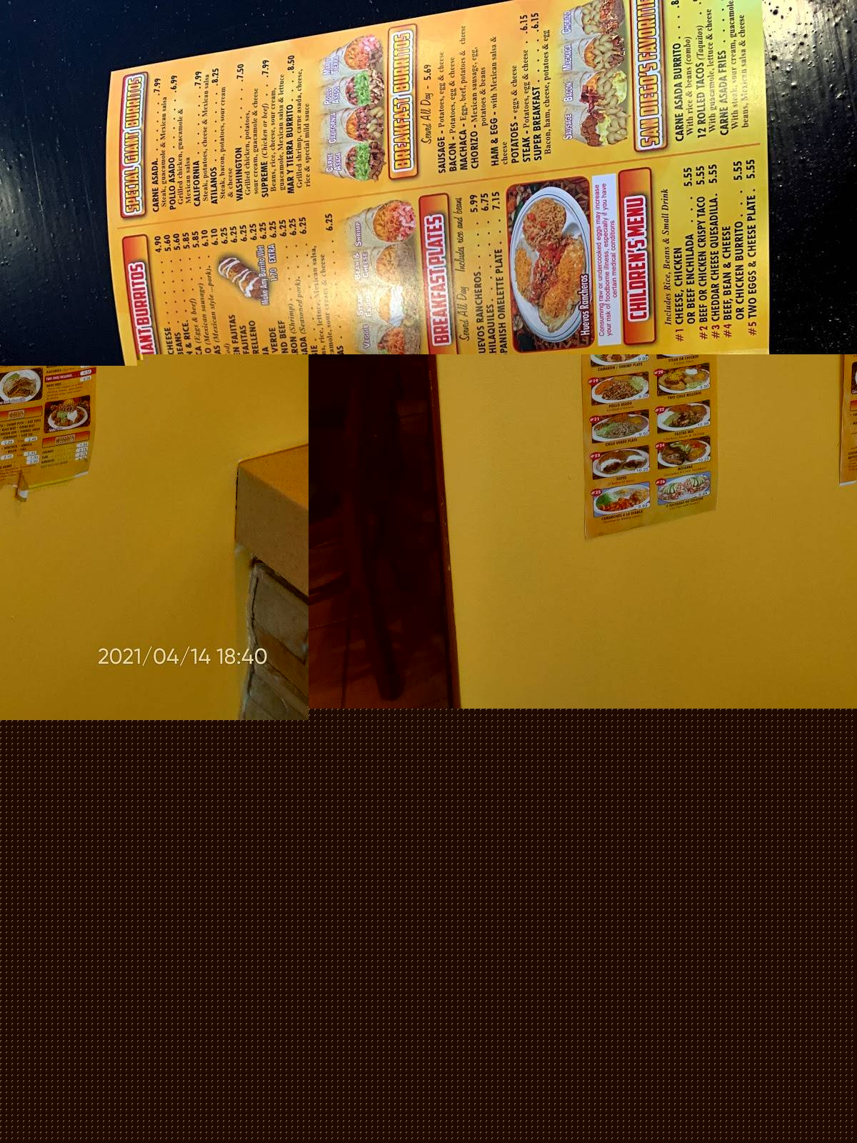 Menu at Atilano's Mexican Food - Sullivan restaurant, Spokane Valley