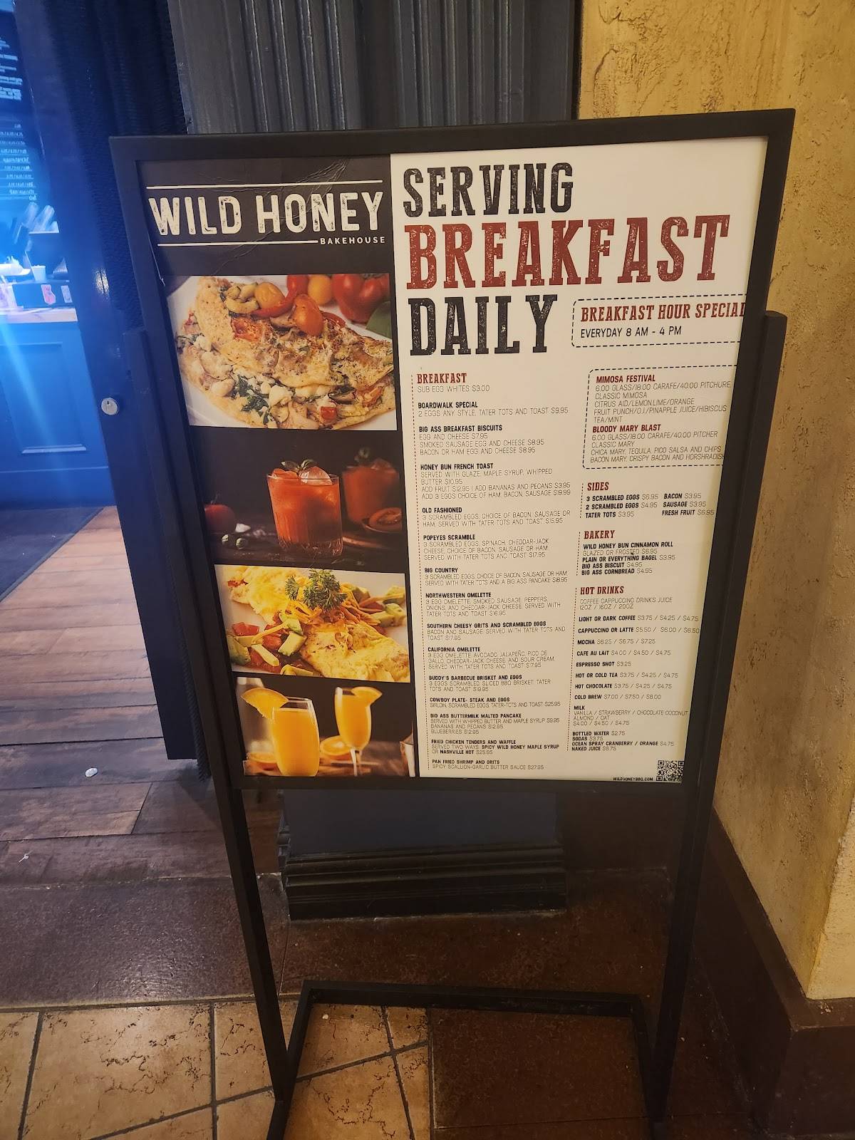 Menu at Wild Honey Smokehouse and Tavern BBQ, Atlantic City