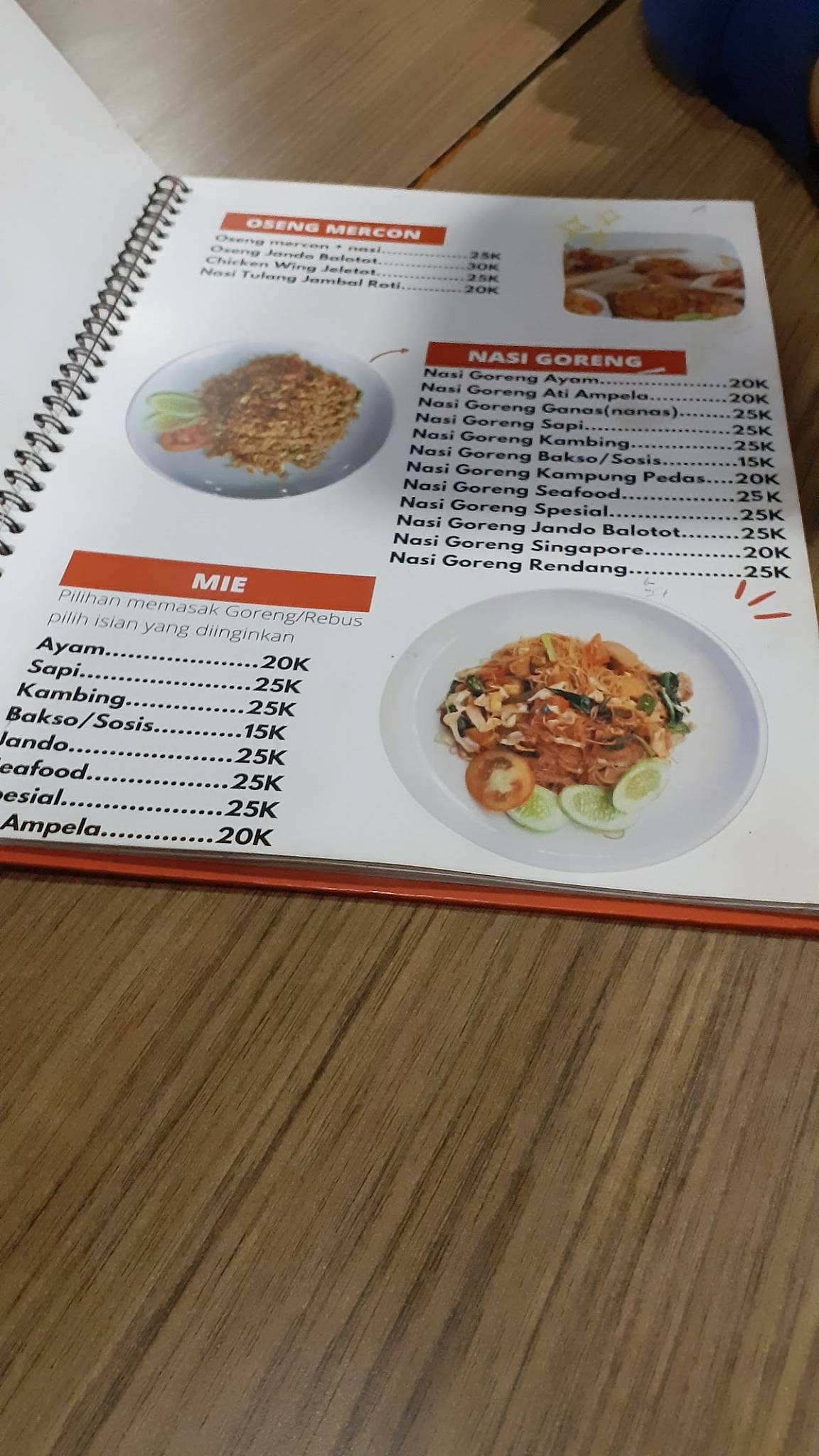 Carta del restaurante Atok Rizal Jagonya Sate 2(dpn showroom Daihatsu ...