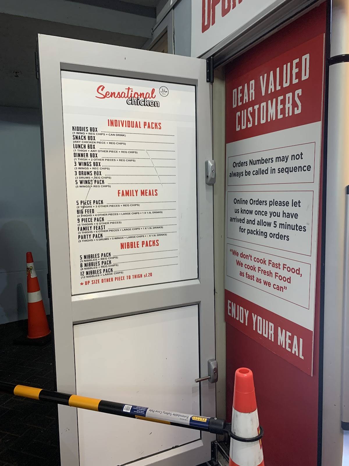 Menu at Sensational Chicken Mount St restaurant, Auckland, 11a Mount St
