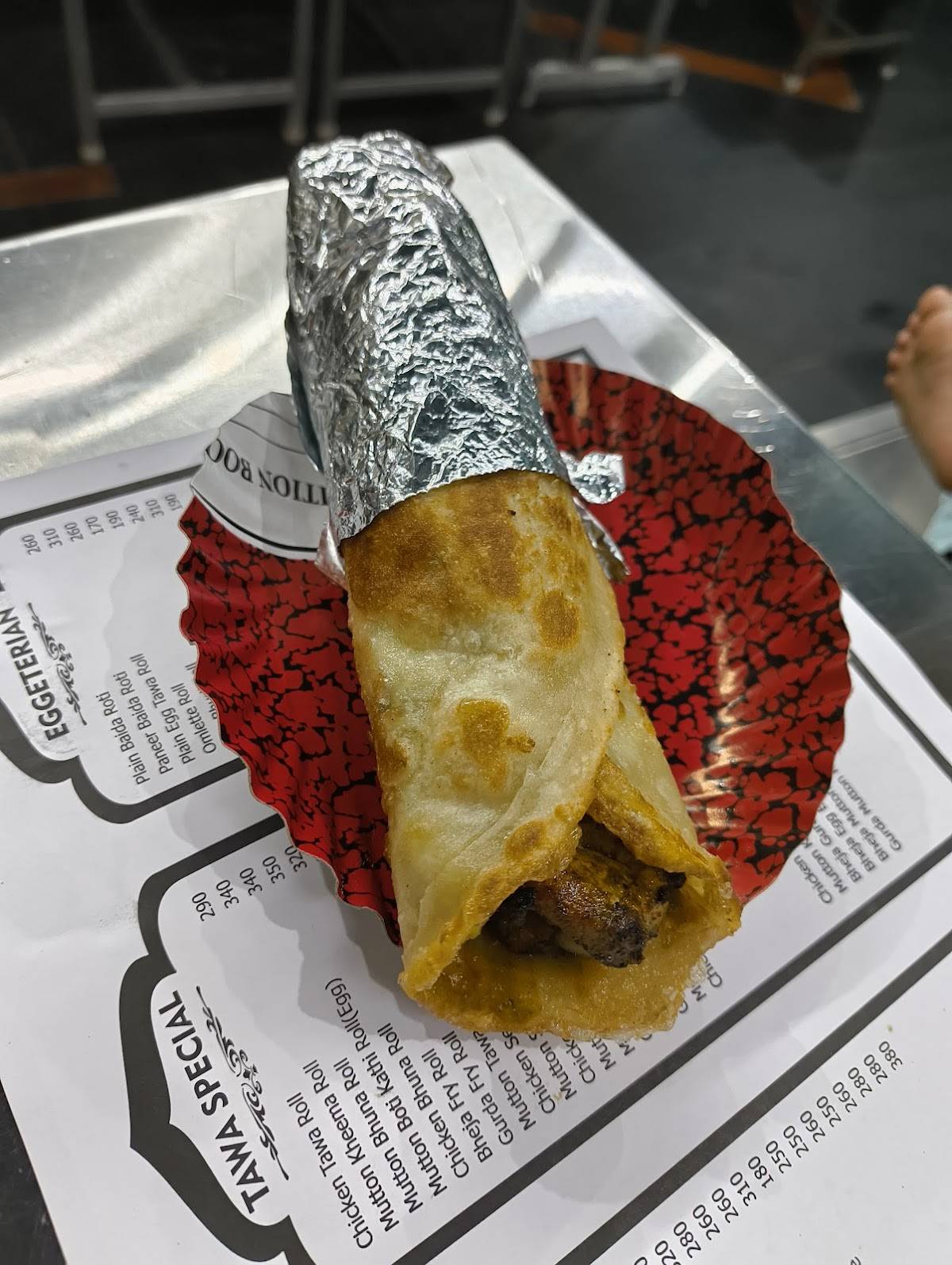 Menu at Ayub's Restaurant, Mumbai