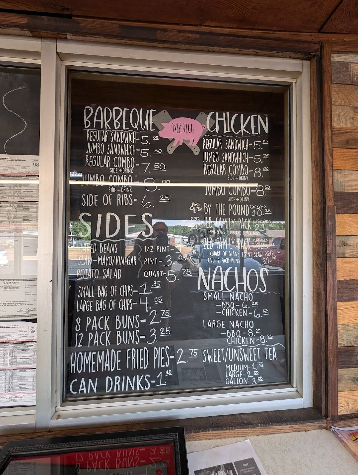 Menu at B.E. SCOTTS BBQ, Lexington