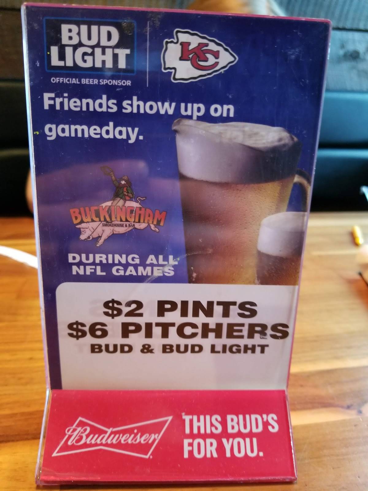 Menu at Buckingham Smokehouse BAR-B-Q, Ozark