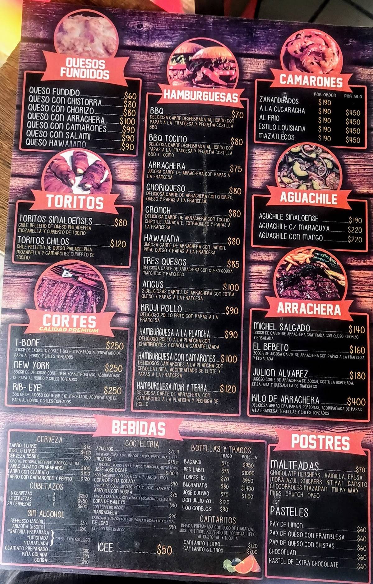 Carta de Cronch & BBQ, Ciudad de México, Manuel Salazar 74