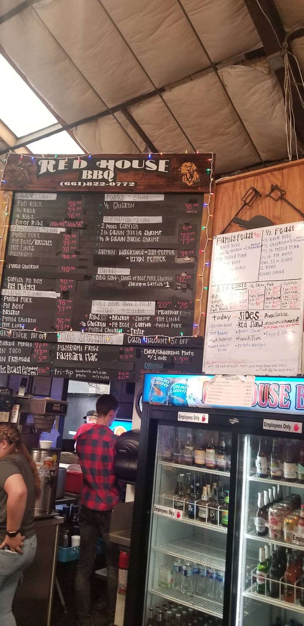 Menu at Red House BBQ, Tehachapi, 426 E Tehachapi Blvd