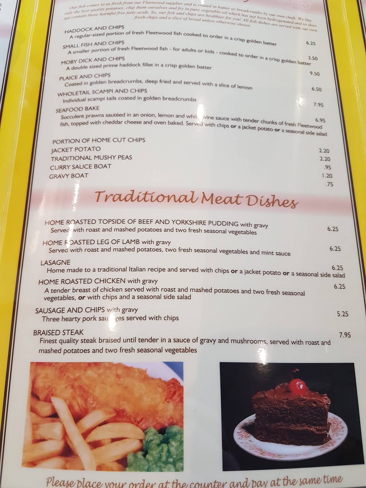Menu at BISPHAM KITCHEN restaurant, Blackpool