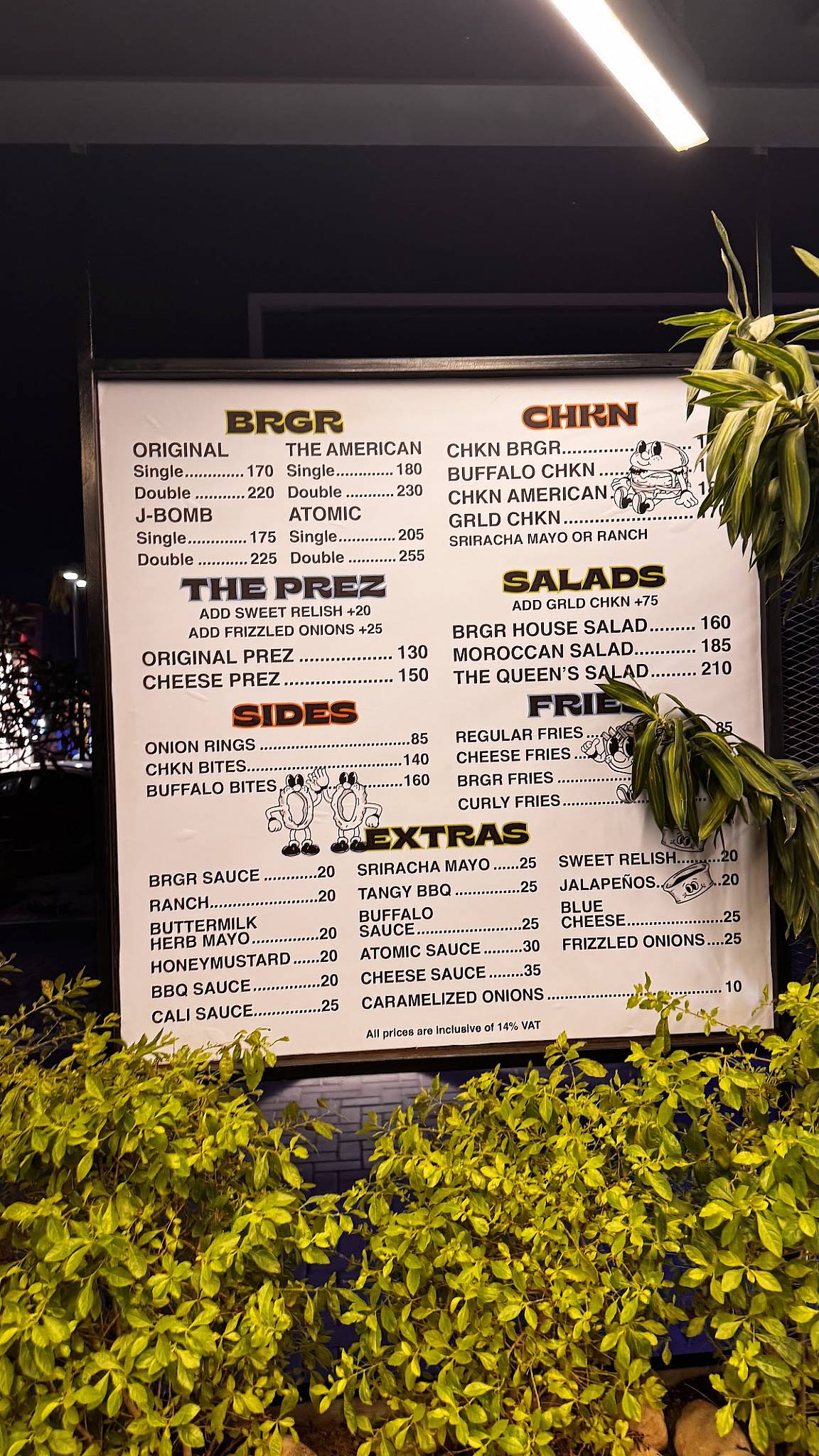 Carta del restaurante BRGR - The Drive By Waterway, New Cairo City