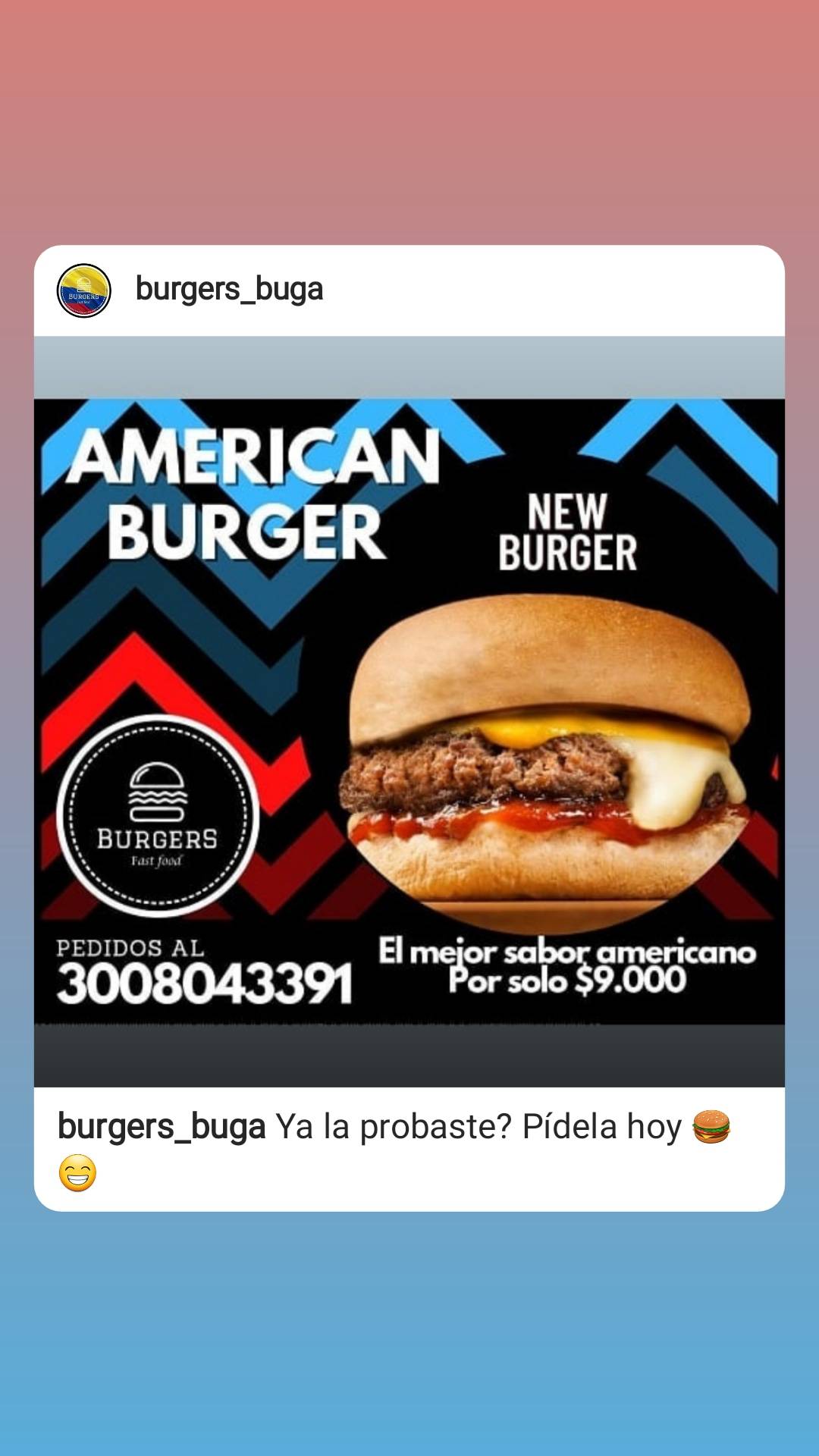 Menu at BURGERS Buga restaurant, Buga