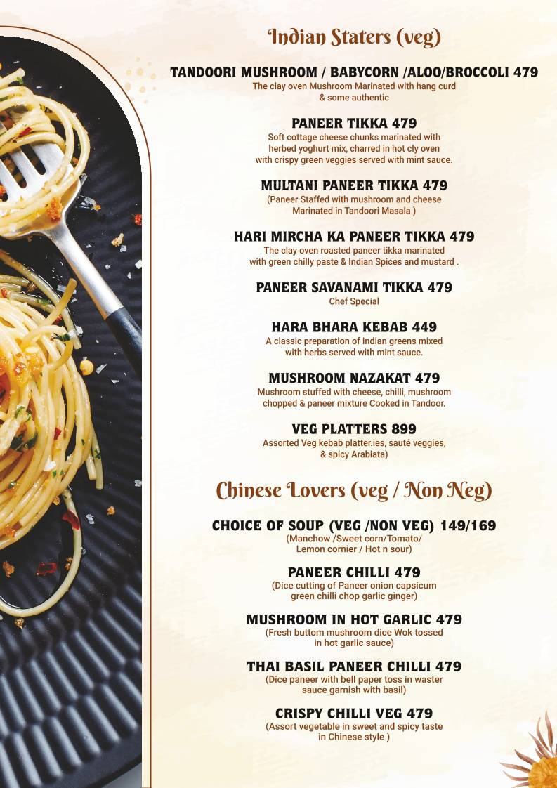 Menu at Backstage Lounge & Bar, Pune, 2nd Floor