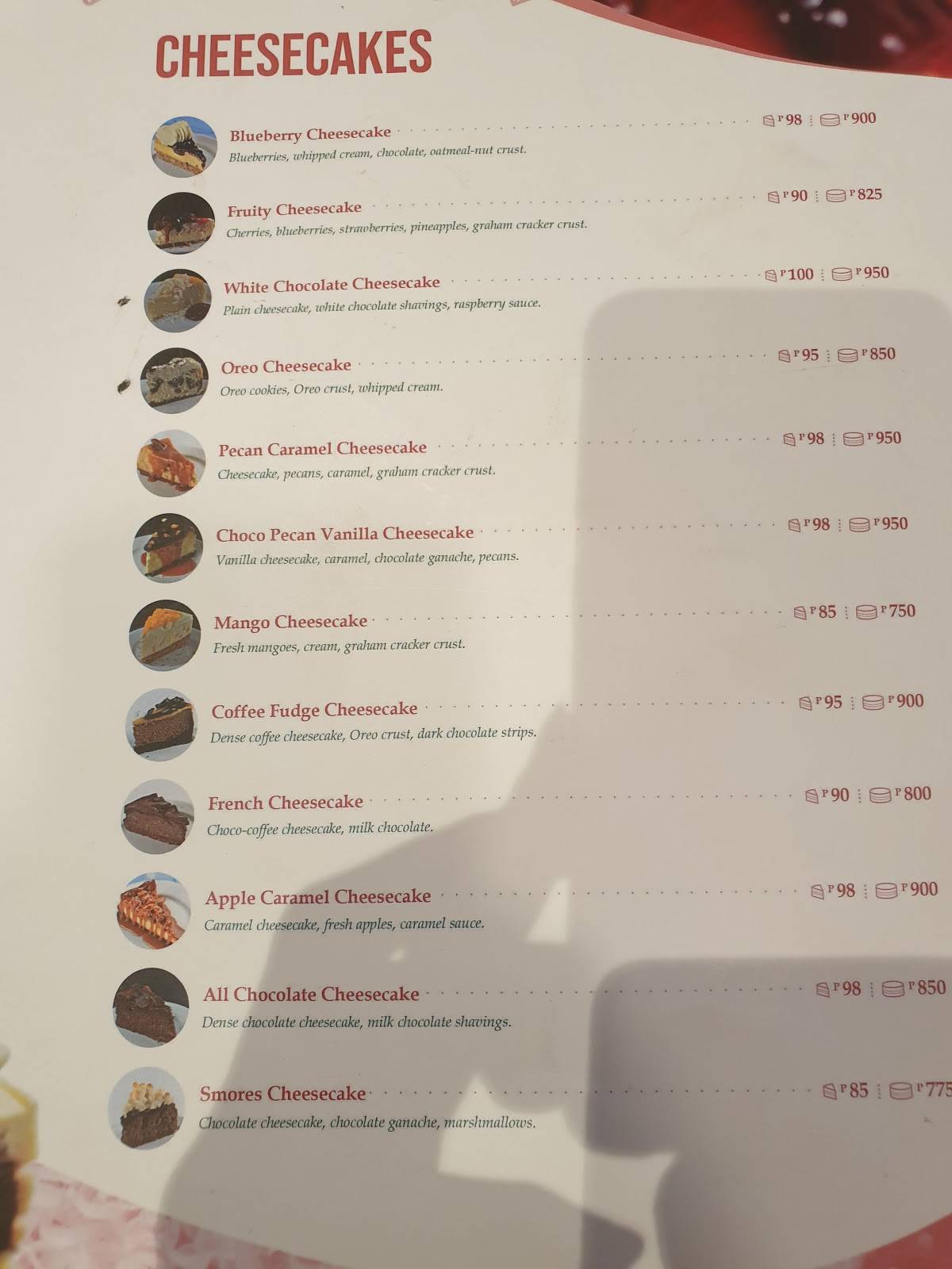 Menu at Calea Pastries & Coffee desserts, Bacolod, Balay Quince
