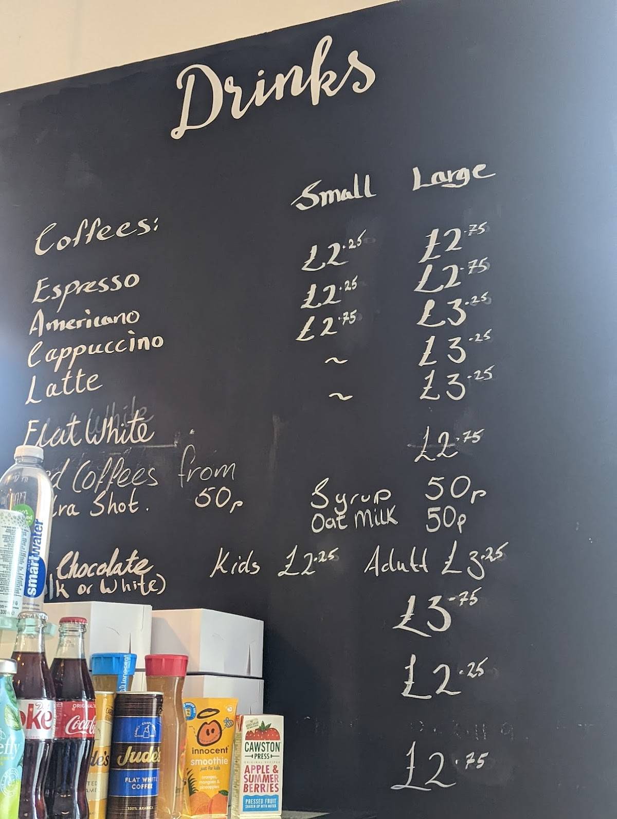 Menu at Bad Girl Bakery Cafe, Muir of Ord