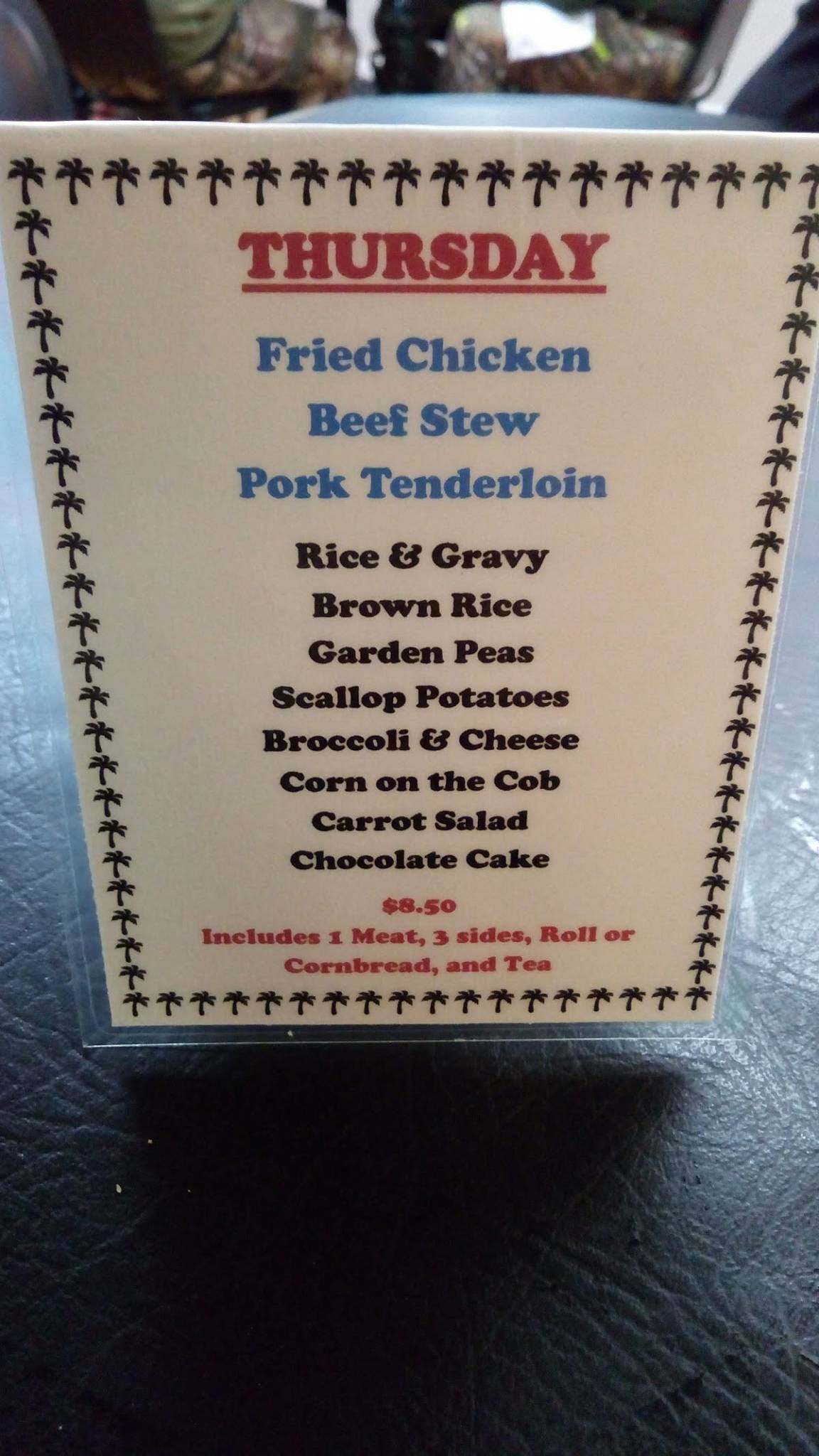 Menu at Ball & Que Restaurant, Georgetown