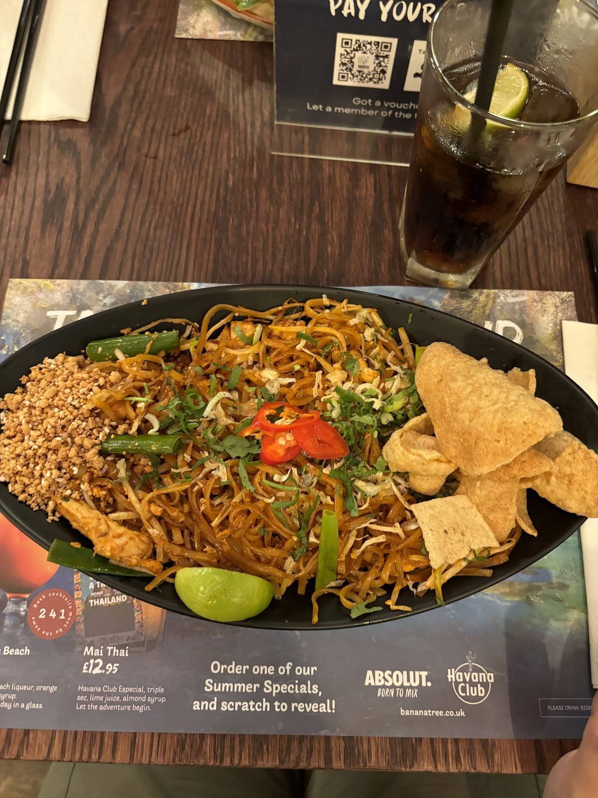 Menu at Banana Tree Bath restaurant, Bath