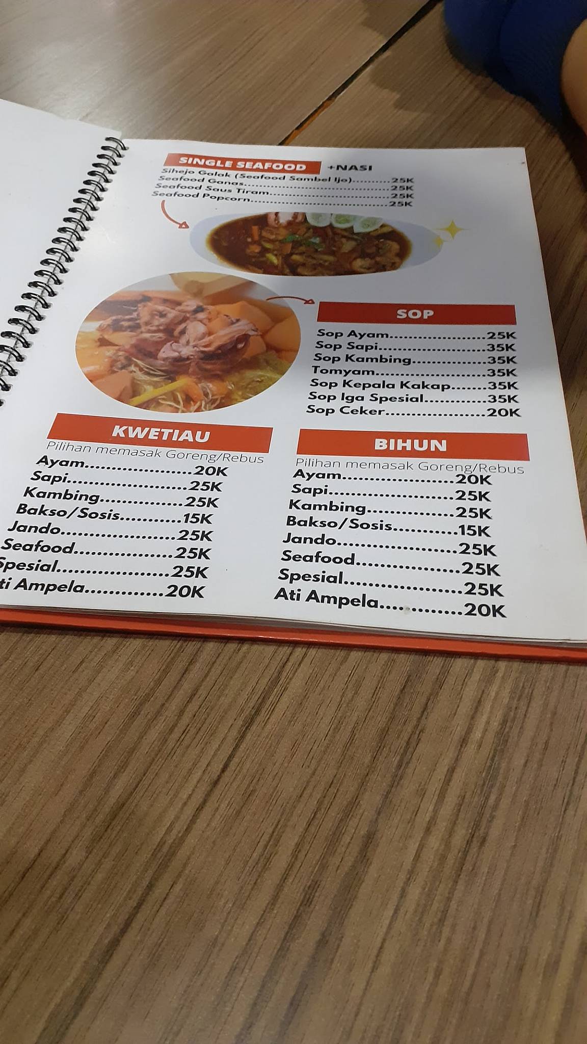 Carta del restaurante Atok Rizal Jagonya Sate 2(dpn showroom Daihatsu ...
