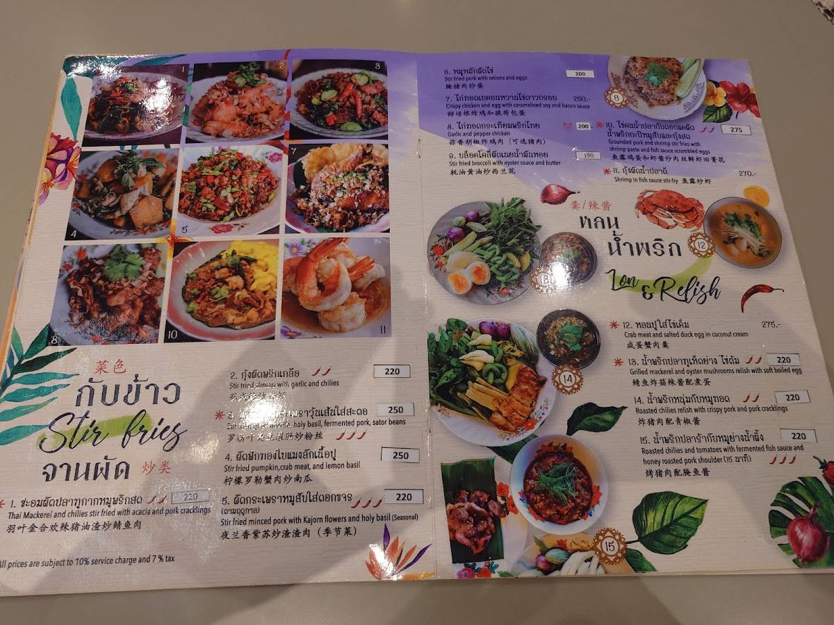 Menu at Bangkok Bold Kitchen at Central Embassy restaurant, Bangkok ...