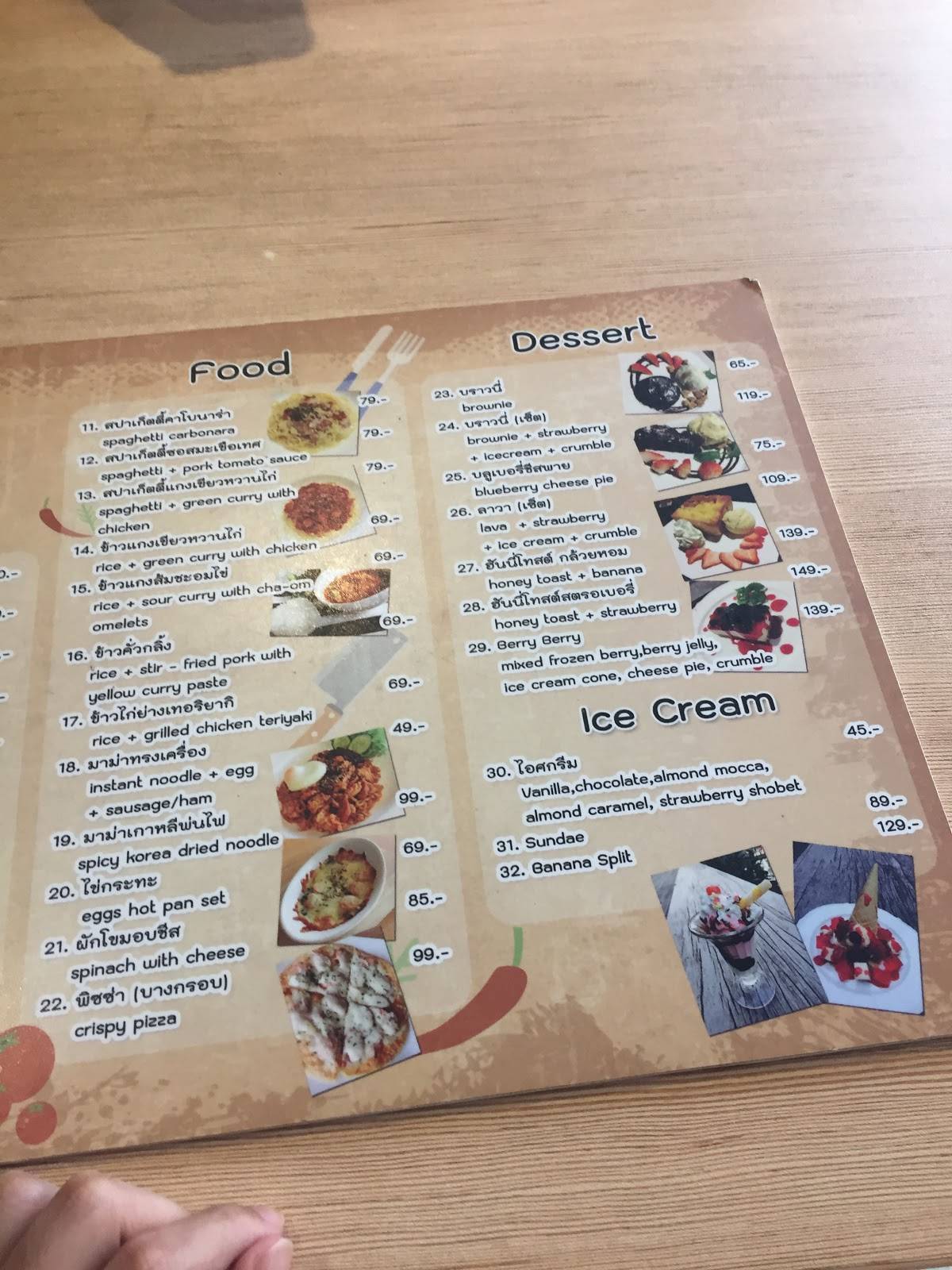 Menu at Irene's Cafe, Salaya, 999 Phutthamonthon Sai 4 Rd