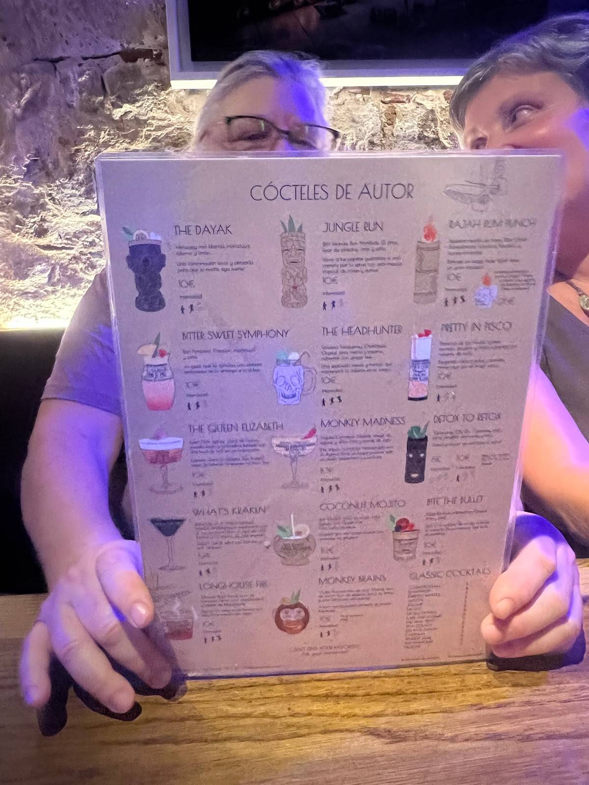 Carta del pub y bar Las Cuevas del Sorte - CERRADO, Barcelona