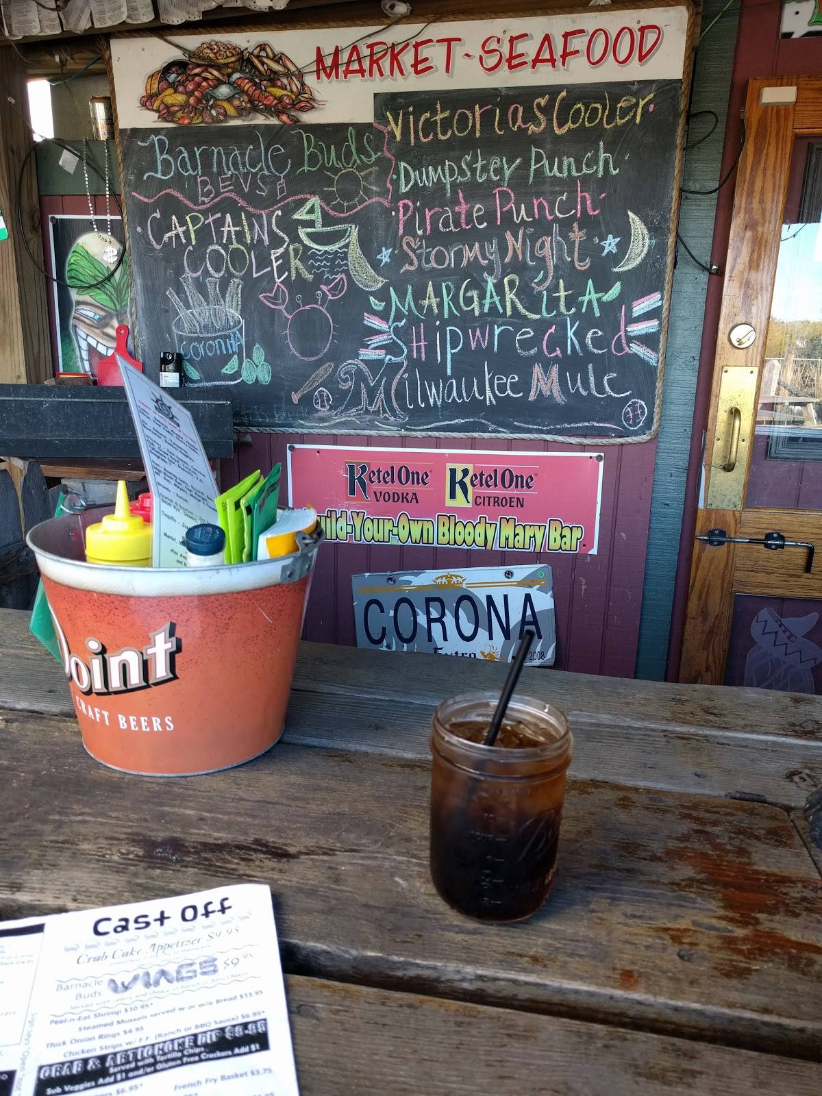 Menu at Barnacle Bud's, Milwaukee