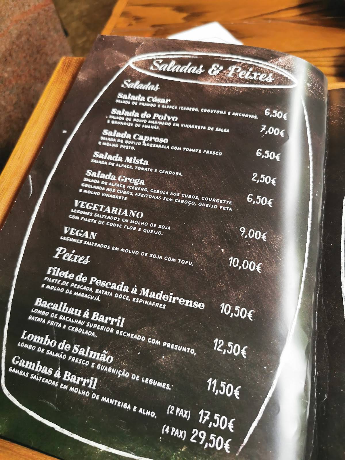 Menu em Barril Avenida (francesinha da Pita), Valongo, Av. 5 de Outubro 43