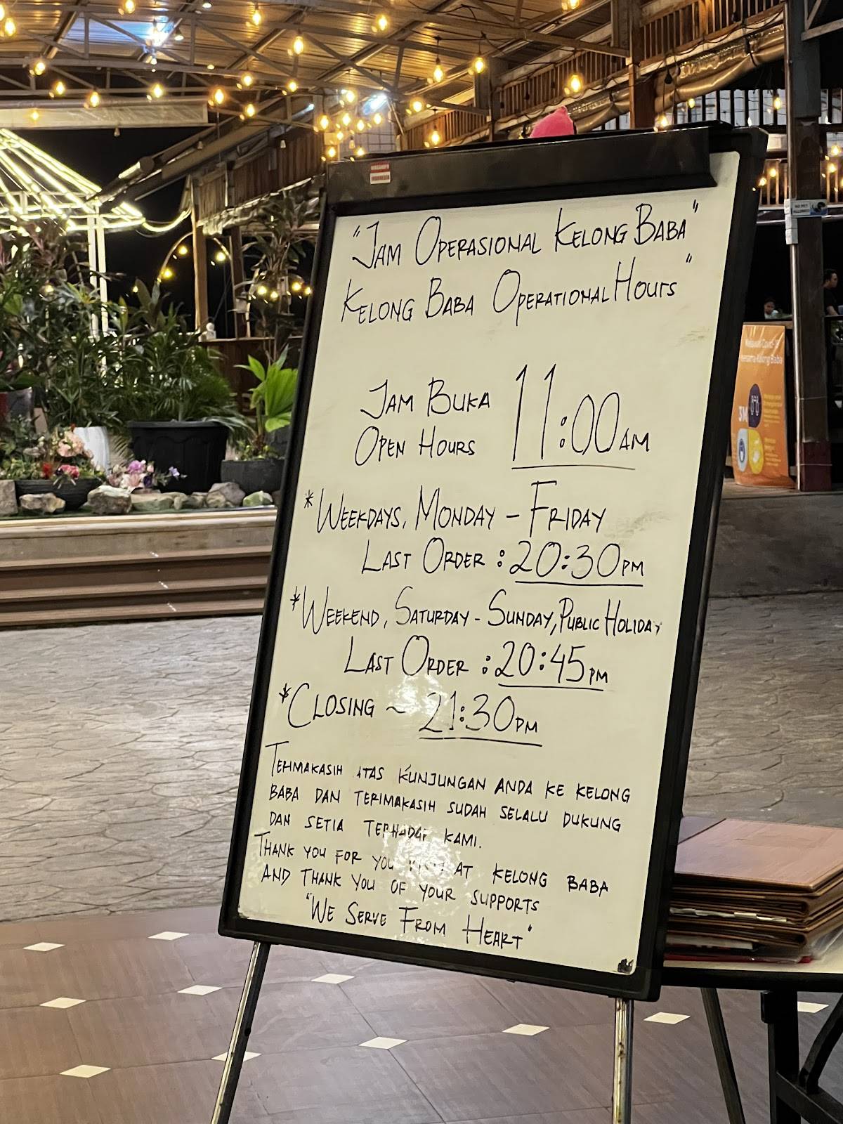 Menu at Kelong Baba by Kelong Shangrila Tj. Pinang restaurant, Batam