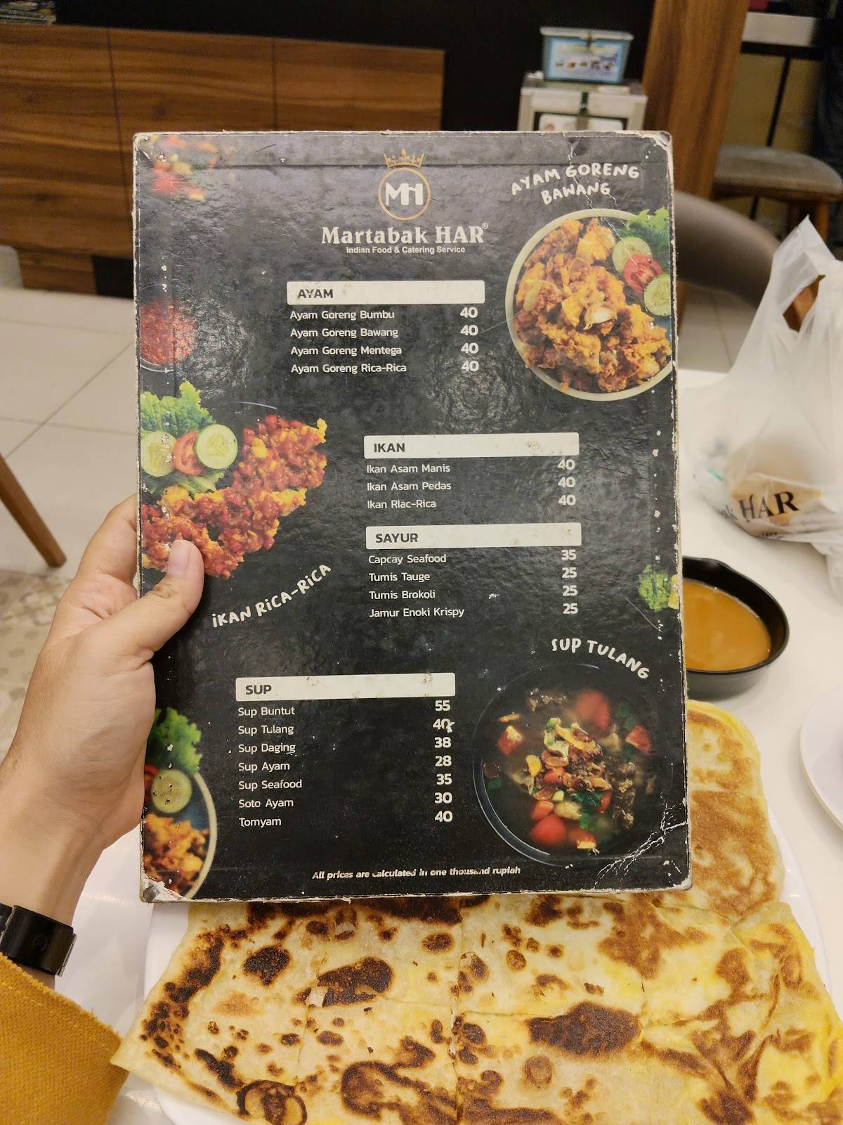 Menu at Royal Martabak Har-Indian Food (Botania) restaurant, Batam