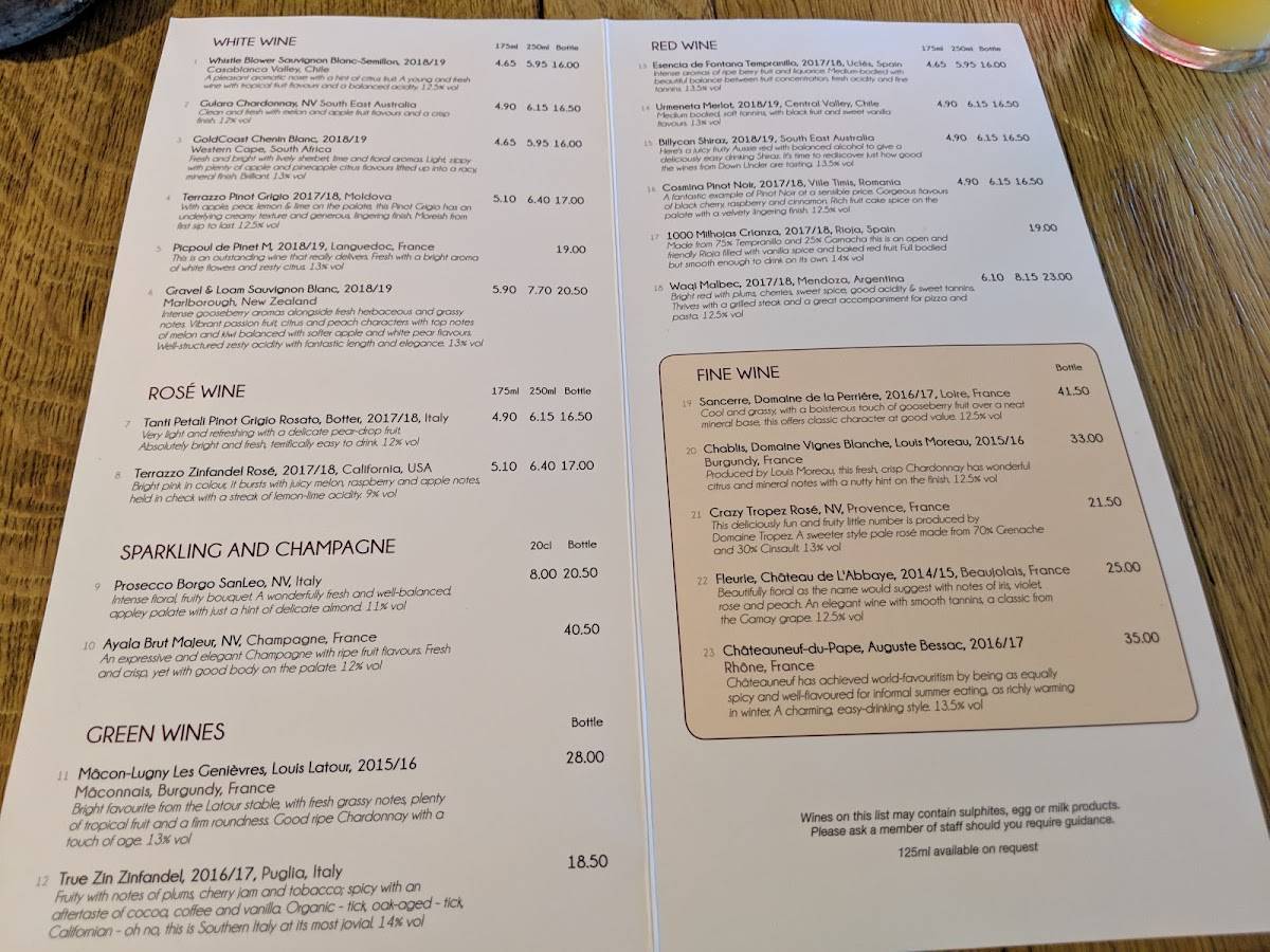 Menu at The Blathwayt Arms pub & bar, Bath