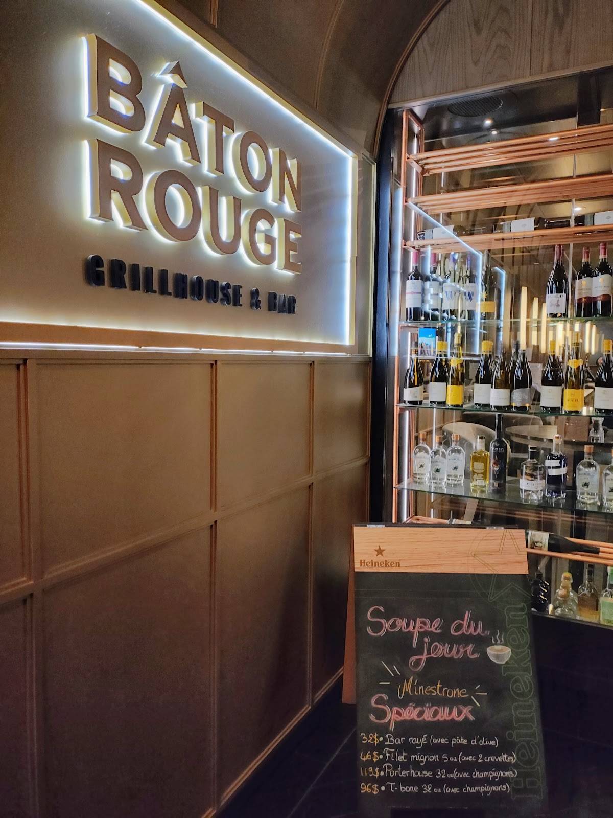 Menu at Bâton Rouge Grillhouse & Bar, Montréal, 180 Saint-Catherine St W