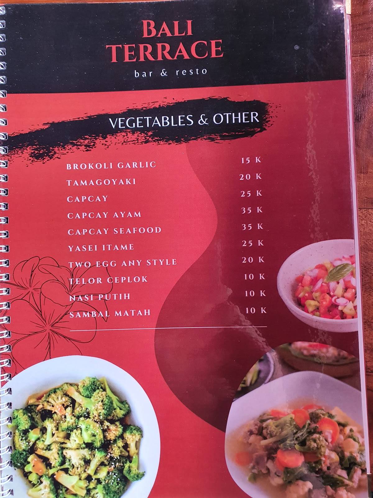 Menu at Bali Terrace Cafe Lippo Cikarang, Bekasi Regency
