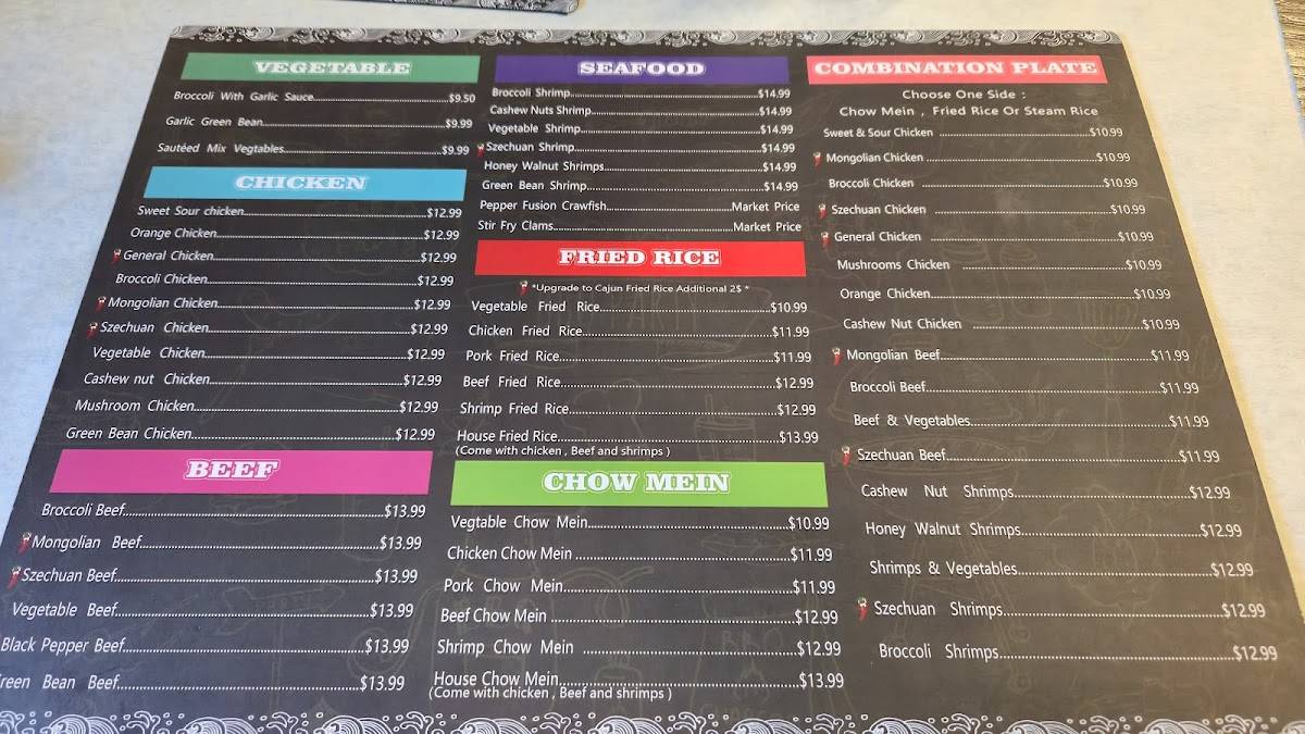 Menu at Crab Season restaurant, Bellevue