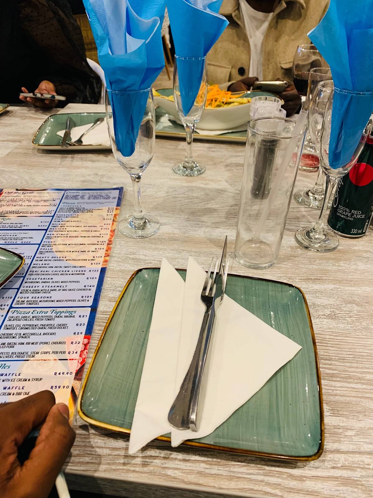 Speisekarte von Bem Vindo Mediterranean Restaurant, Port Elizabeth