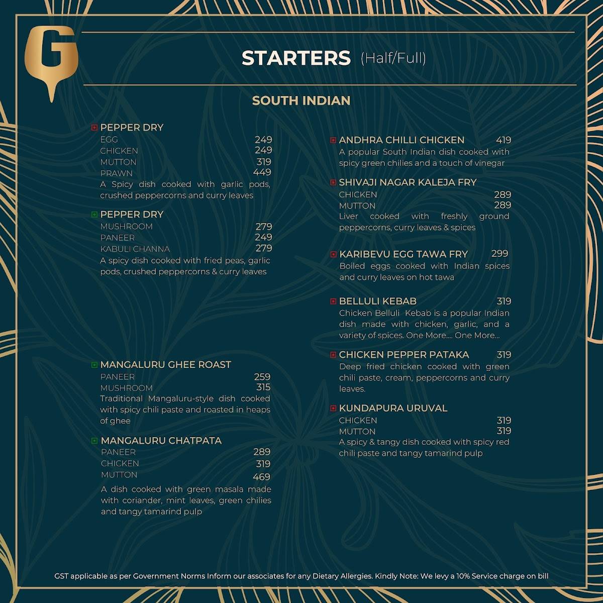 Menu at GULP - Pub Bar Family Restaurant, Bengaluru