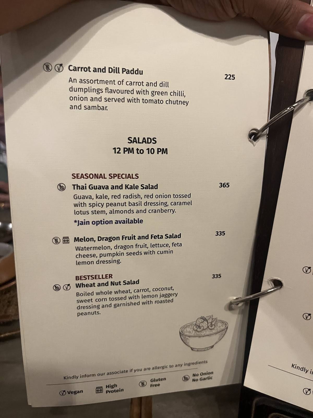 Menu at Go Native Whitefield, Bengaluru