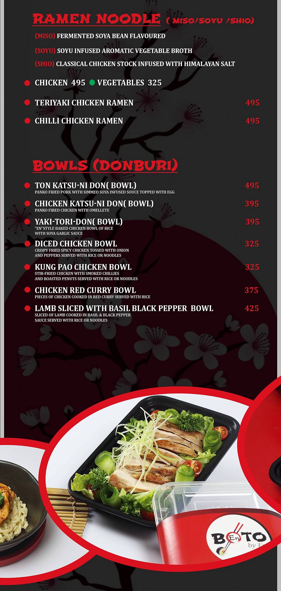 Menu at Bento By En - Japanese Food Delivery in Gurgaon, Gurugram