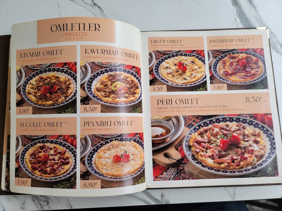 Speisekarte von Café Peri cafe, Berlin