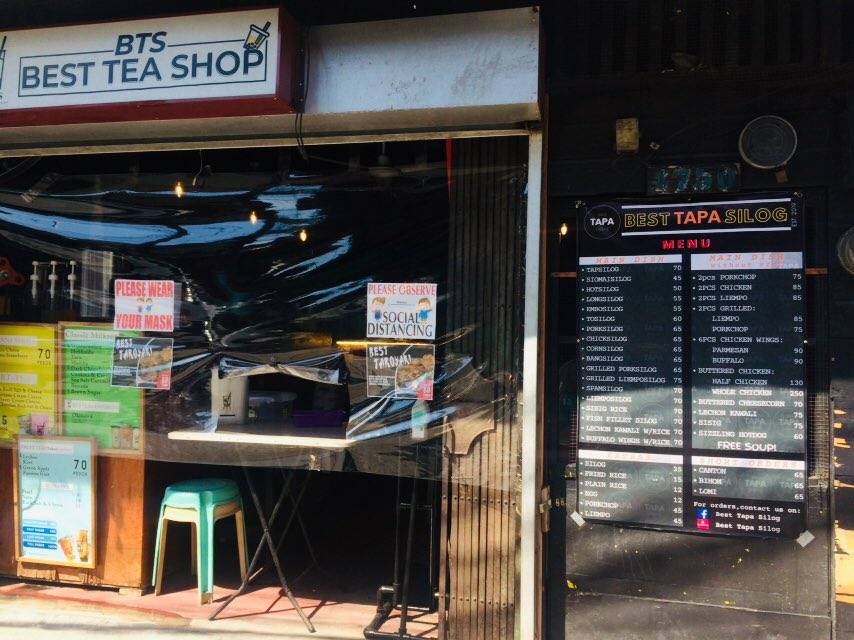 Carta del café Best TEA shop - BTS, Pasay