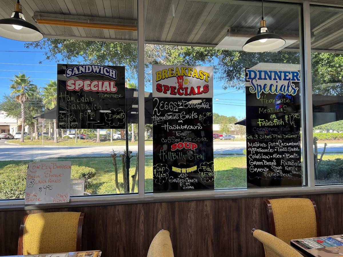 Menu at Big Rig 2 restaurant, DeLand