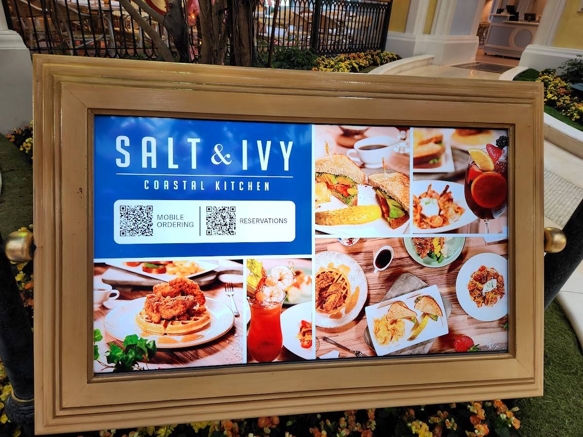 Menu at Salt & Ivy, A Coastal Kitchen cafe, Biloxi, Beau Rivage Resort ...
