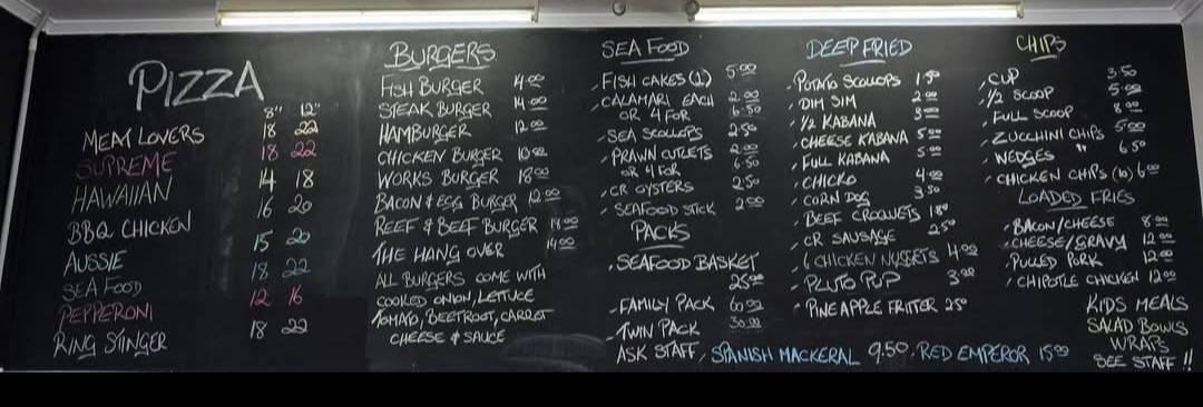 Menu at Bite Me Fish and Burger Bar, Ayr