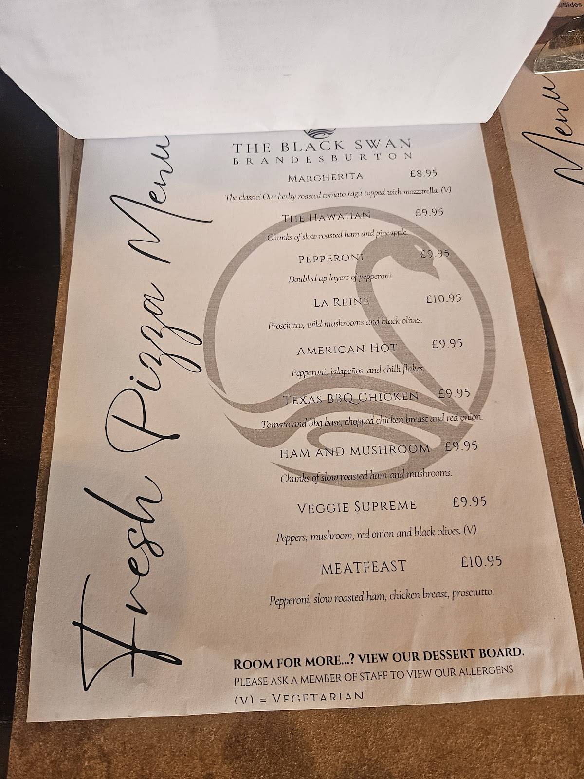 Menu at Black Swan pub & bar, Brandesburton