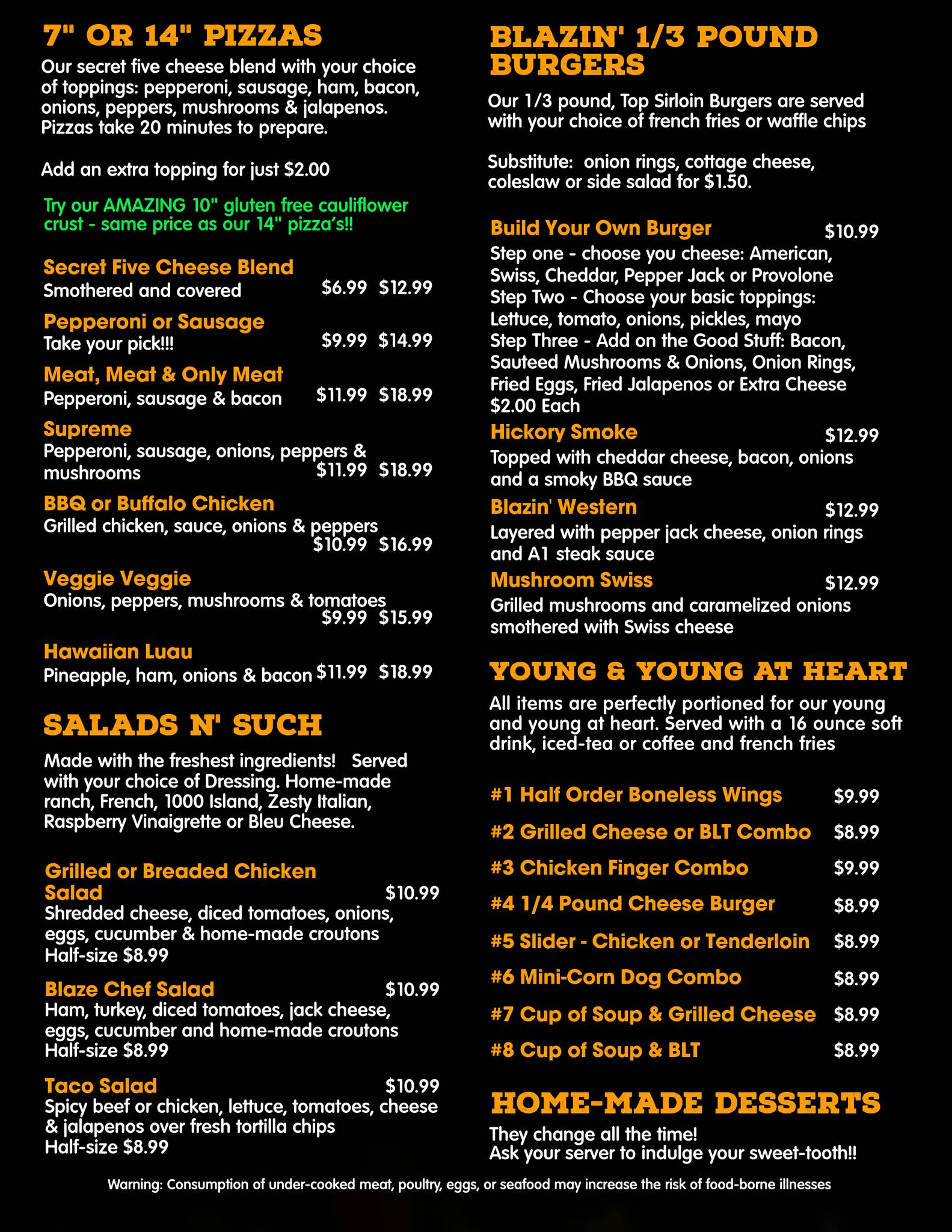 Menu at Blaze Brew Pub, Anderson