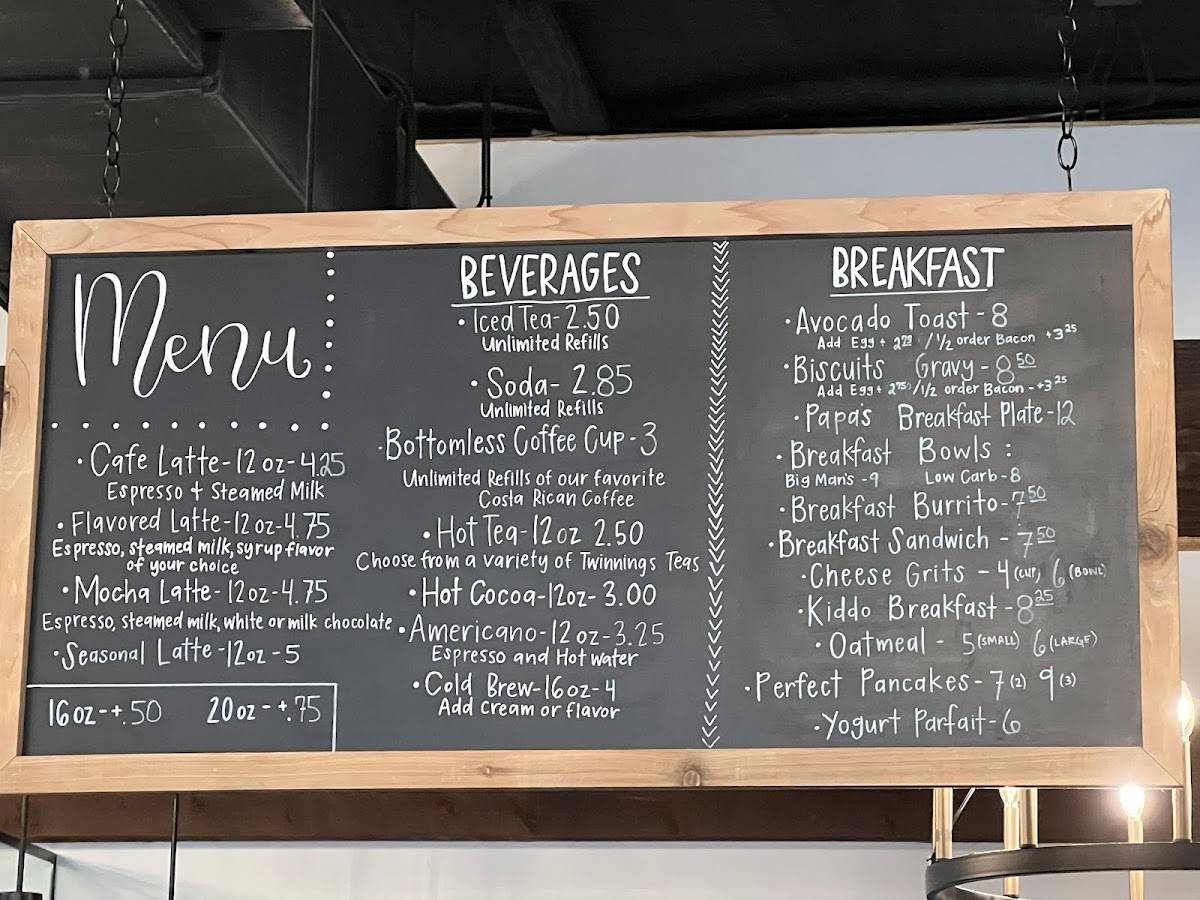 Menu at Blue House Bakery & Cafe, Bryant