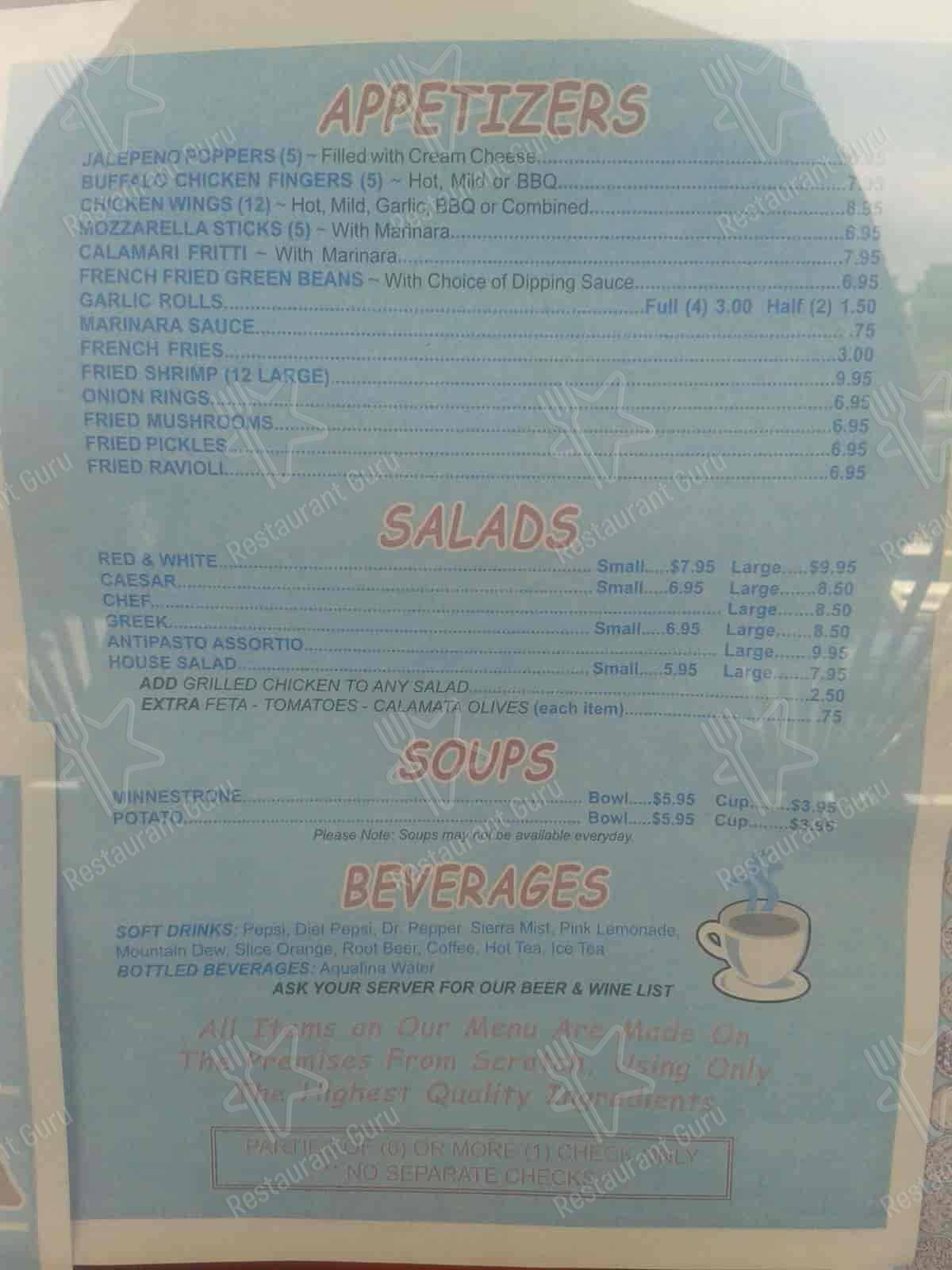 Menu at Blue Jeans Pizza & Pasta pizzeria, Blue Ridge